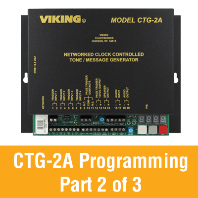 Video: Programming the CTG-2A Timed Message and Tone Generator | Part 2 ...